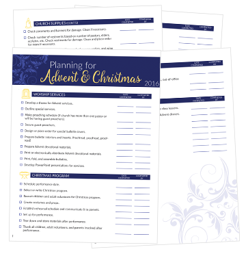 Download free checklist: Planning for Advent and Christmas